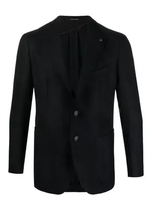 Tagliatore Single-breasted Wool Blazer - Black
