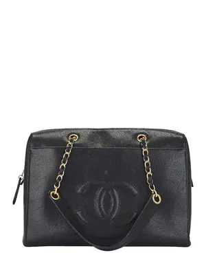 Chanel Caviar Timeless Bowling Bag - Black