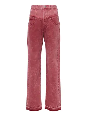 Isabel Marant Noemie Straight-leg Jeans - Pink