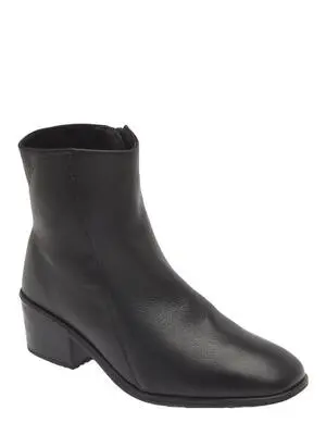 Naot Goodie Zip Ankle Boots - Water Resistant Black Leather