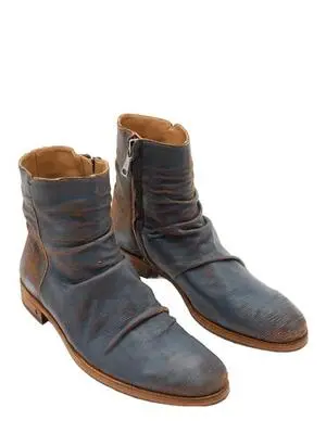 John Varvatos Morrison Sharpei Boots - Walnut/ Blue