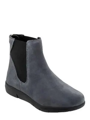 Softwalk Albany Chelsea Boot - Smoke Sued