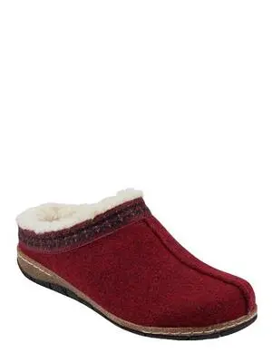 EARTH® Elya Faux Fur Clog - Red