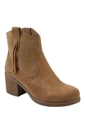 EARTH® Irene Block Heel Booties - Tan