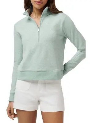 Travis Mathew TravisMathew Cloud Half Zip Pullover Heather Ether