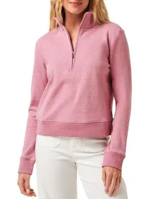 Travis Mathew TravisMathew Cloud Half Zip Pullover Heather Foxglove