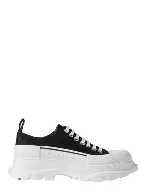 Alexander McQueen Tread Slick Exaggerated-sole Sneakers - Black
