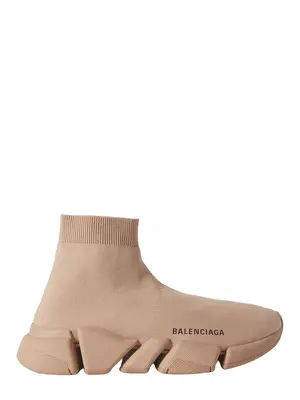 Balenciaga Balenciaga Speed 2.0 High-Top Sneakers Neutrals