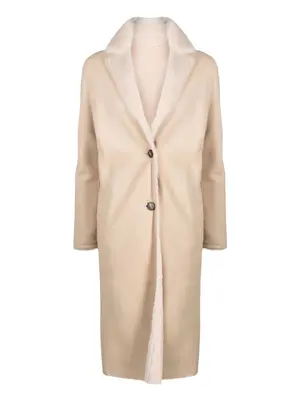 LISKA Liska Lammantel Button-Up Coat