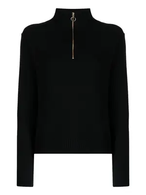 AGNÈS B. Panelled Zipped Sweatshirt - Black