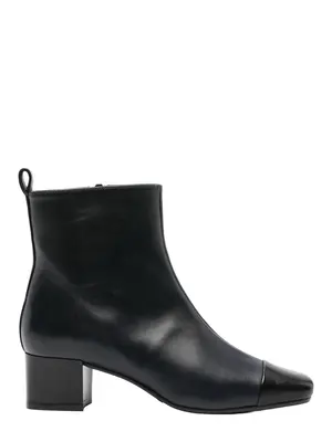 CAREL Estime Leather Ankle Boots Blue