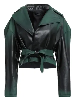 ANTONELLA RIZZA ANTONELLA RIZZA Coated Blazer With Belt Green