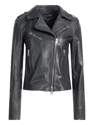 STREET LEATHERS STREET LEATHERS Biker Leather Jacket Blue