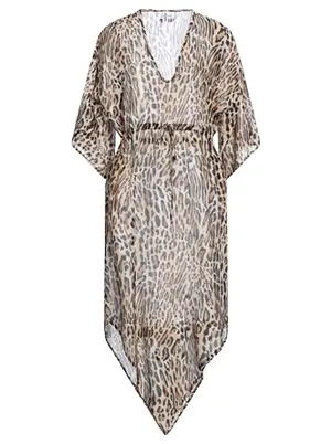 Moschino Leopard-print Maxi Dress - Beige