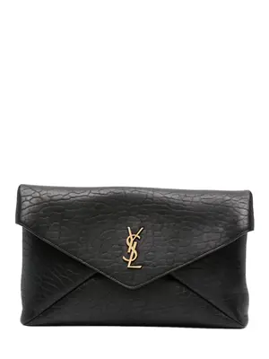 Saint Laurent Cassandre Envelope Pouch - Black