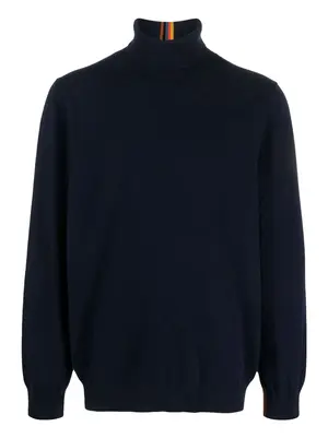 Paul Smith Artist Stripe Cashmere Jumper - Blue
