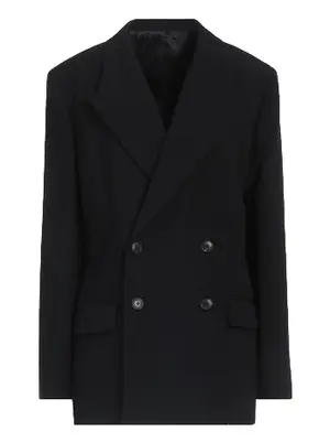 QUIRA QUIRA Double-Breasted Blazer Black