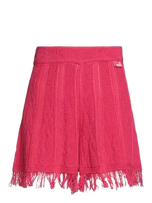 Moschino High-waisted Knitted Shorts - Magenta