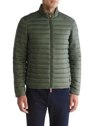 SAVE THE DUCK Save The Duck Alexander Quilted Puffer Jacket Dusty Olive