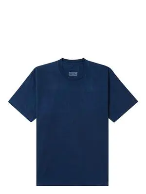 Blue Blue Japan Indigo-dyed Cotton-jersey T-shirt - Blue