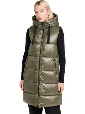 SAVE THE DUCK Iria Vest - Laurel Green