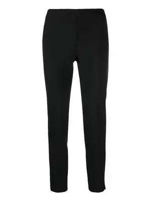 Peserico Cropped Slim-fit Trousers - Black