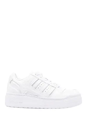 Adidas Logo-patch Leather Sneakers - White