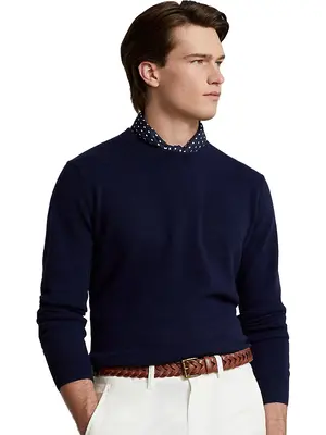 Ralph Lauren Cashmere Crewneck Sweater - Hunter Navy