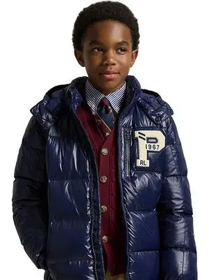 Ralph Lauren Glossed Down Jacket - Refined Navy