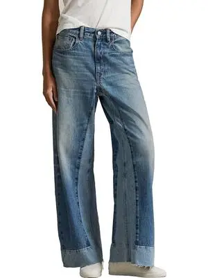Ralph Lauren Wide-leg Crop Jean - Pinero Wash