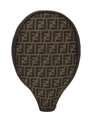 Fendi Zucca Canvas Tennis Racket Cover - Brown