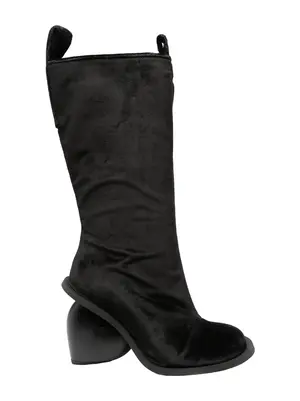 YUME YUME Love 115mm Velvet Boots - Black