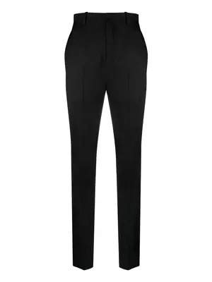 Saint Laurent High-waist Wool Trousers - Black