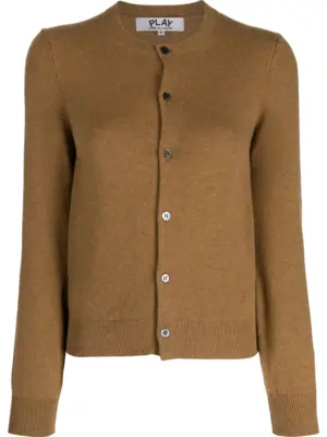 PLAY COMME DES GARCON Comme Des Garçons Play Fine-Knit Wool Cardigan