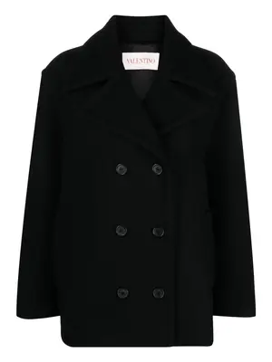 Valentino Garavani Double-breasted Coat - Black