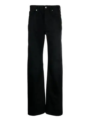 Alexander Wang Ez Mid-rise Straight-leg Jeans - Black