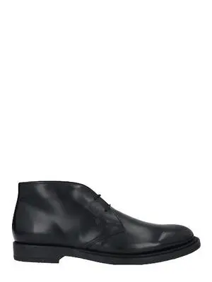 TOD'S Ankle Boots In Leather - Black