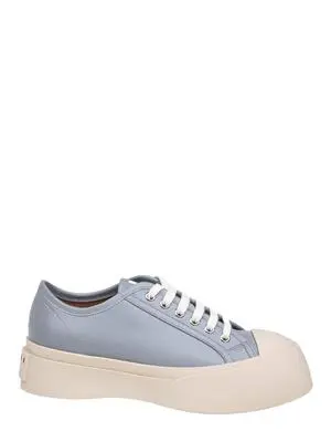 Marni Leather Lace-up Sneakers Grey