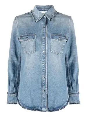CHLOÉ Frayed Denim Shirt