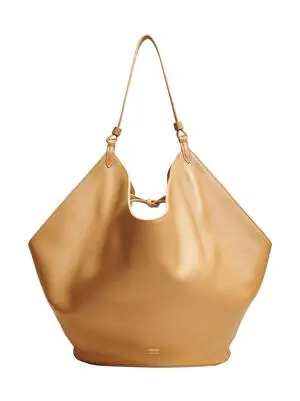 KHAITE Lotus Medium Leather Bucket Bag