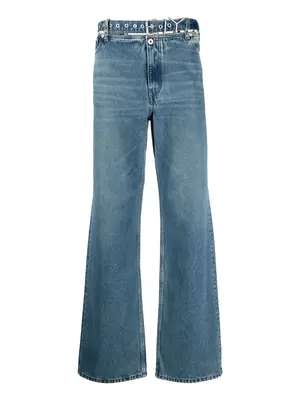 Y/project Evergreen Mid-rise Wide-leg Jeans - Blue