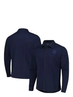 ANTIGUA Nashville Sc Streamer Diamond Button-up Shacket - Navy