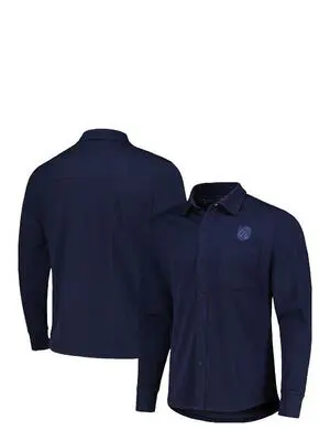 ANTIGUA St. Louis City Sc Streamer Diamond Button-up Shacket At Nordstrom Navy