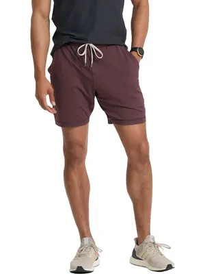 Vuori Ponto Performance Shorts Chestnut Heather