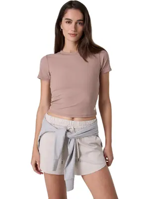Vuori Vuori Pose Fitted T-Shirt Rose Clay