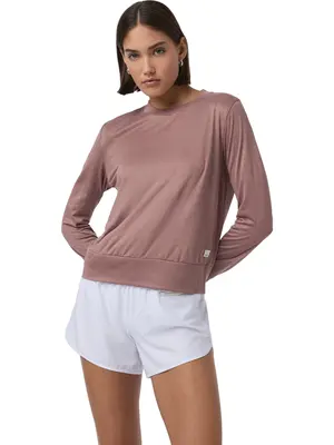 Vuori Daydream Crewneck Shirt - Sedona Brown Heather