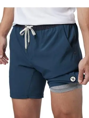 Vuori Kore Lined Shorts Indigo