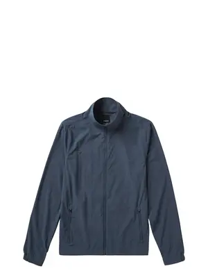 Vuori Venture Track Jacket Navy Linen Texture