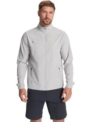 Vuori Venture Track Jacket Platinum Linen Texture