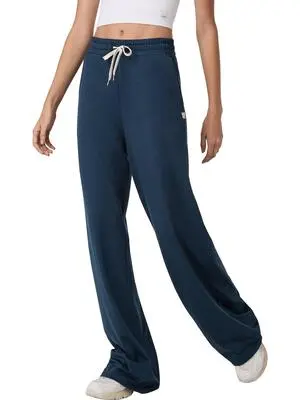 Vuori Halo Essential Wide Leg Pants - Blue Coast Heather